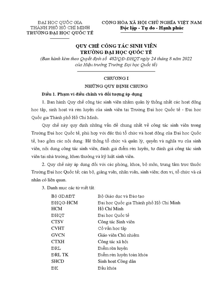 2.Quy-che-CTSV 2022 | PDF