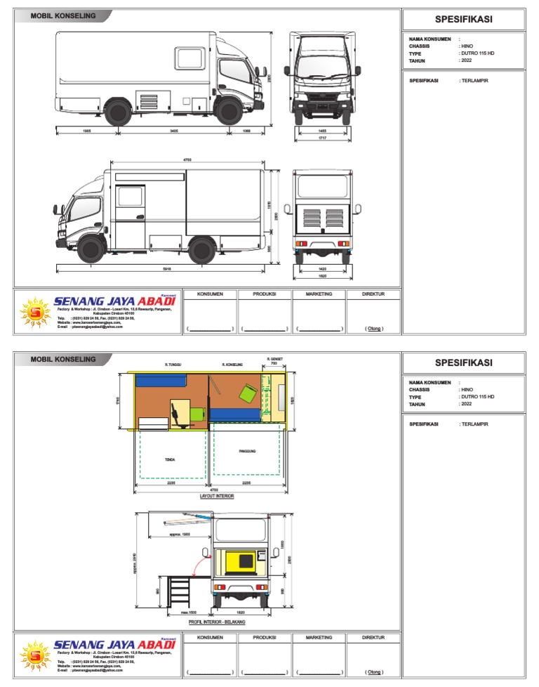 Mobil Konseling - Hino Dutro 115 SDL - F4 | PDF