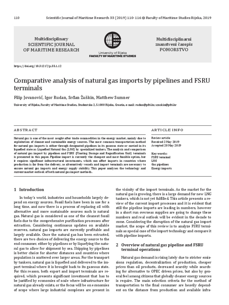 FSRU Vs Pipeline | PDF | Liquefied Natural Gas | Natural Gas