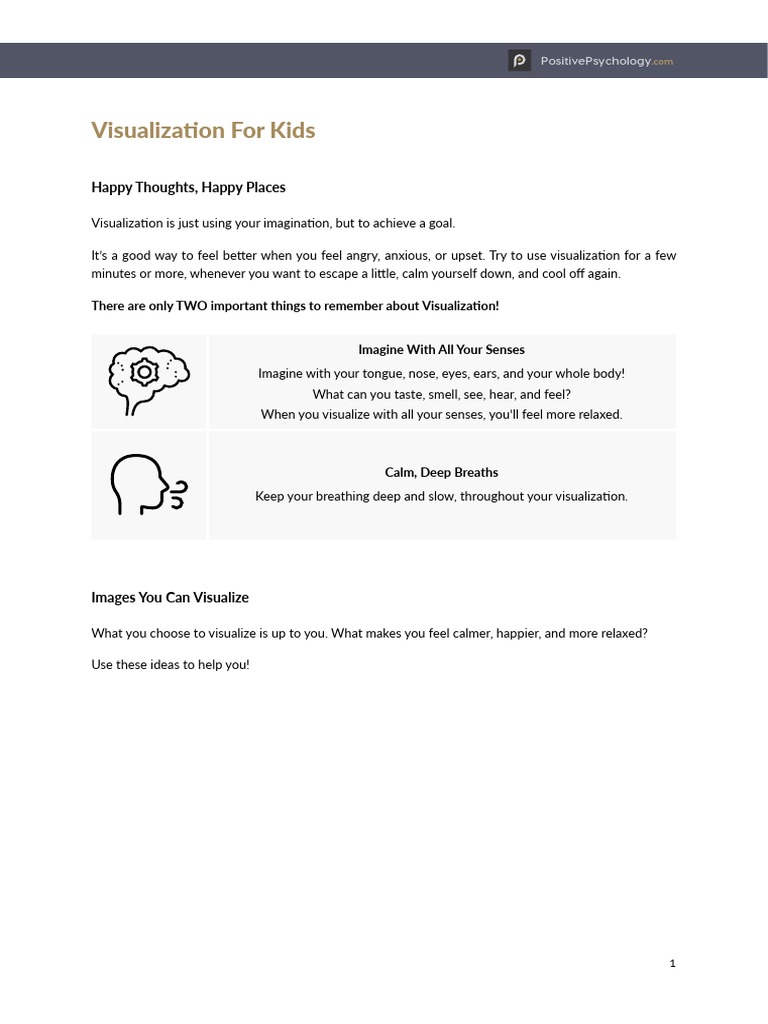 Visualization For Kids | PDF | Senses