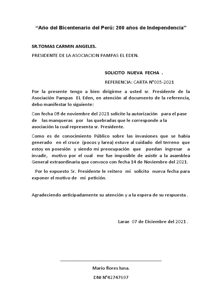 Solicitud Reiteracion | PDF