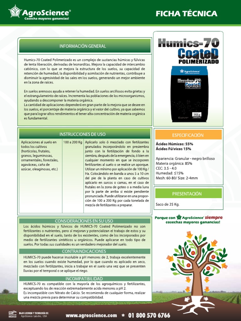 Humics-70-Coated Polimerizado | PDF