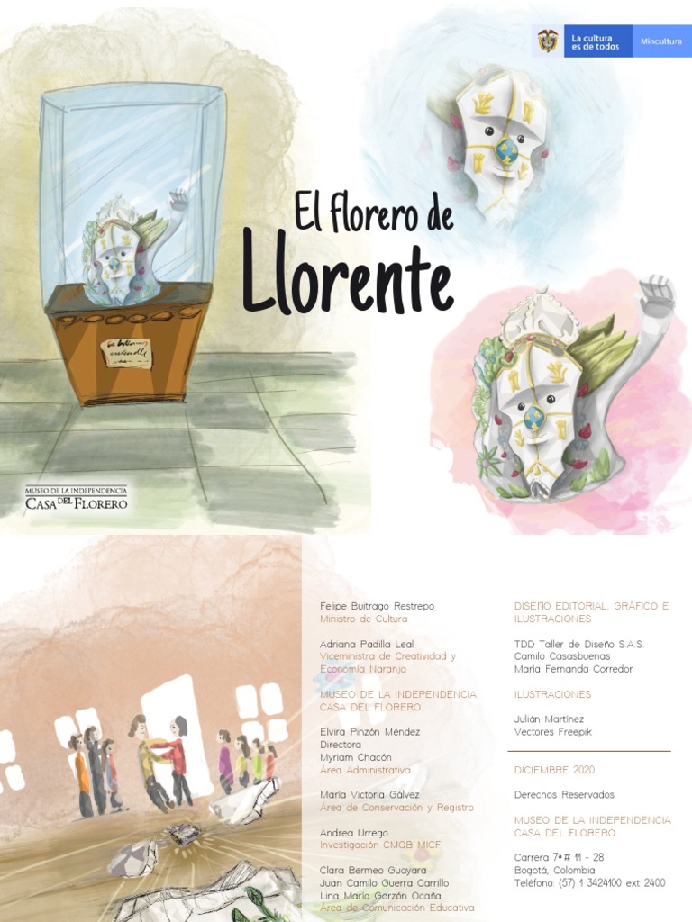 Cuento El Florero de Llorente Visualización | PDF