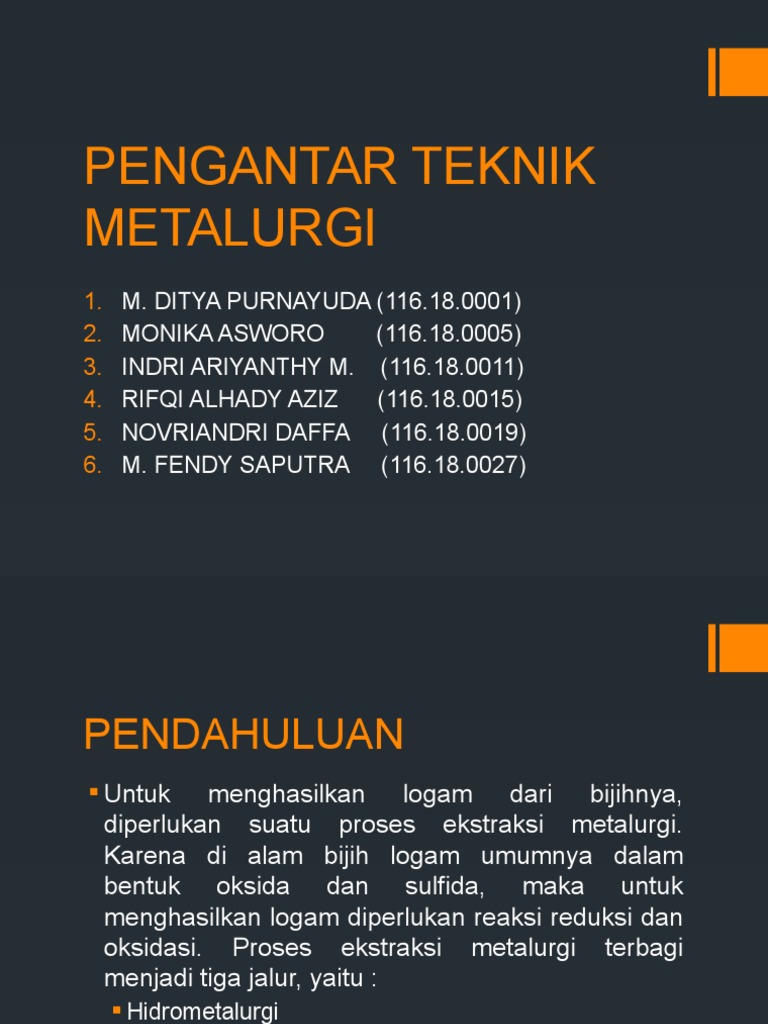 Pengantar Teknik Metalurgi | PDF