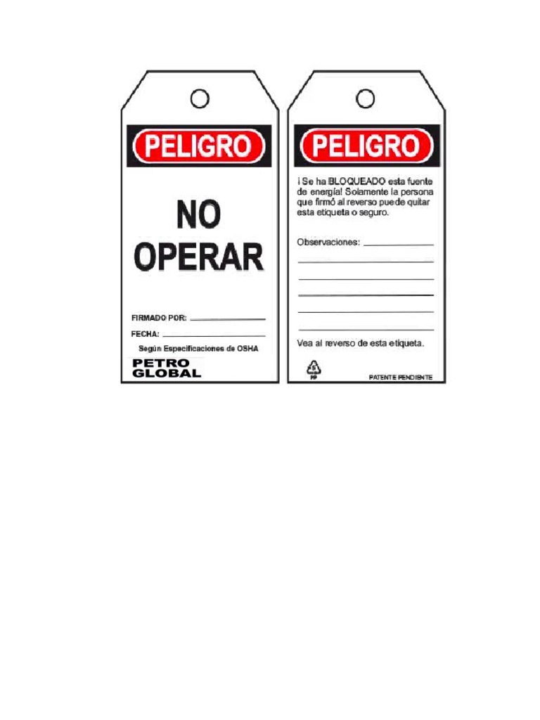 Tarjeta de Bloqueo | PDF