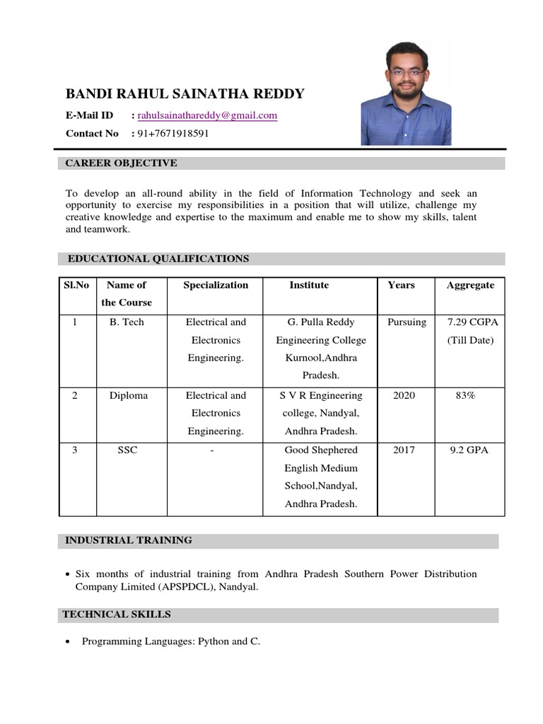 Rahul Resume | PDF