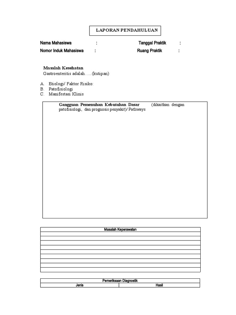 Format LP Dan Askep Anak | PDF | Kesehatan Holistik