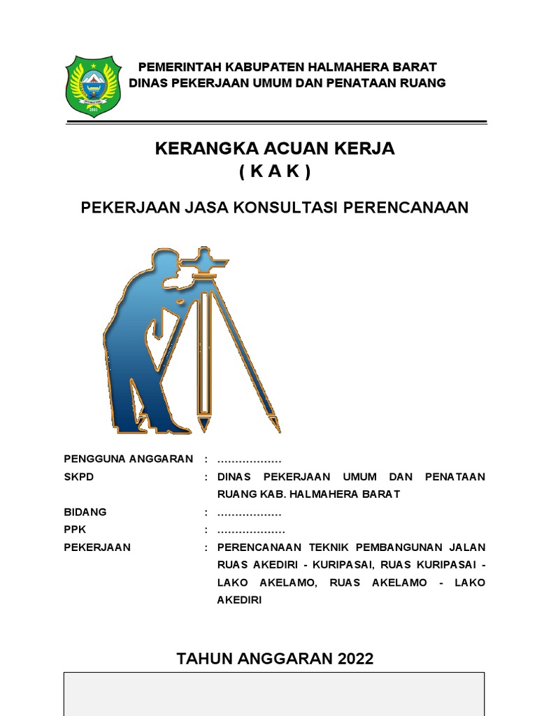KAK Perencanaan Jalan Ruas Akelamo | PDF | Teknologi & Rekayasa