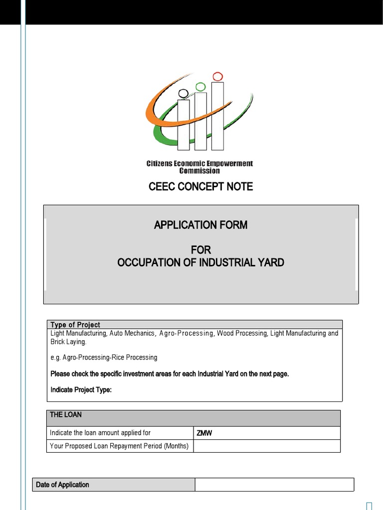 CEEC2 - Industrial Yard - Application Form | PDF | Business | Innovation