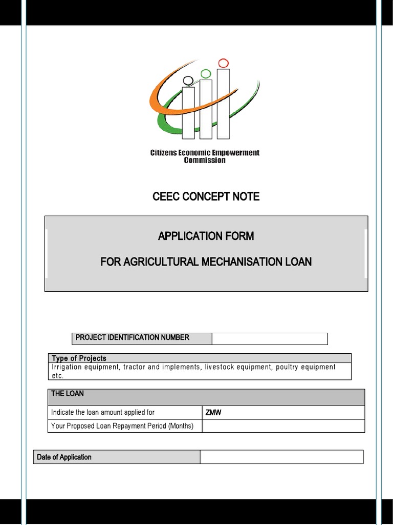 CEEC Agricultural Loan Application | PDF | Business | Market (Economics)
