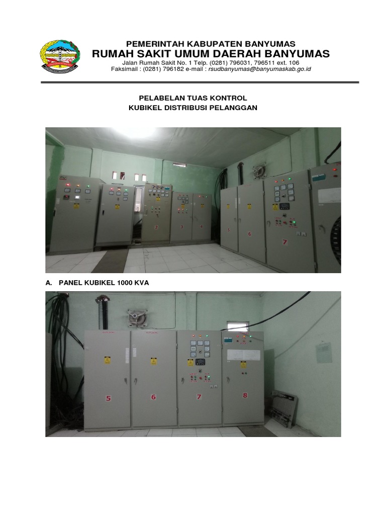 Panel Kubikel Listrik RSUD Banyumas | PDF