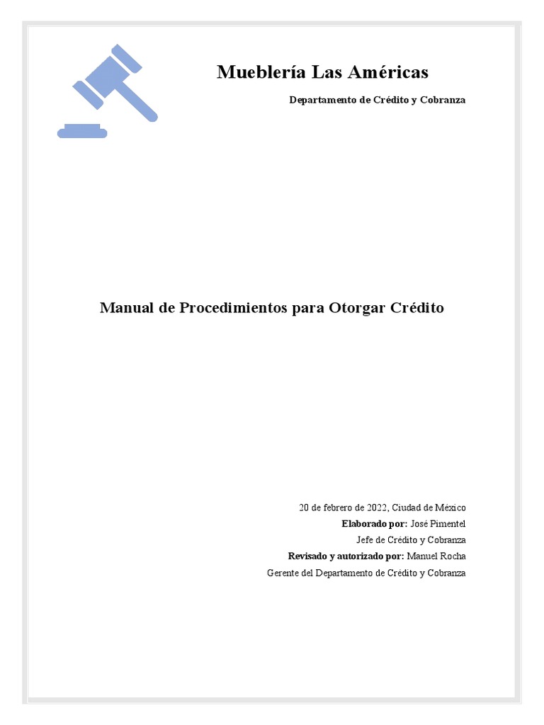 Ejemplo Manual de Procedimientos | PDF | Cliente | Business