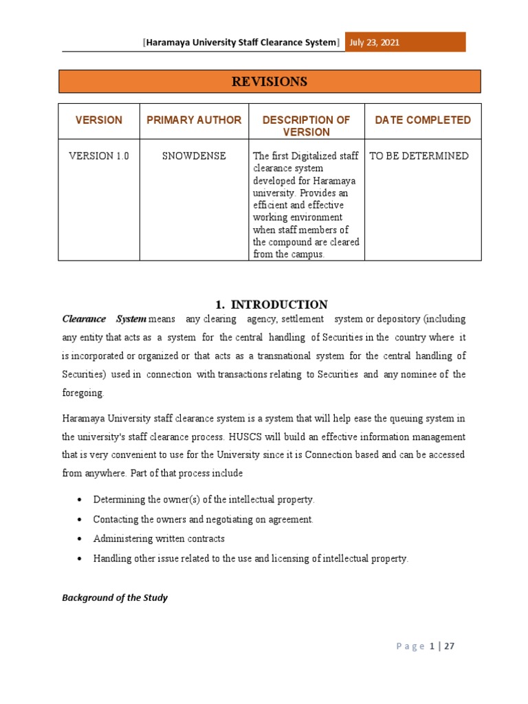 Haramaya University Staff Clearance System | PDF | Graphical User ...