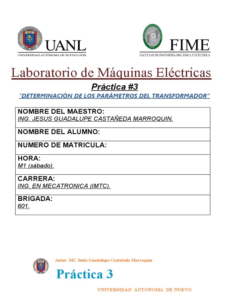 Practica 3 Pdf Transformador Inductor