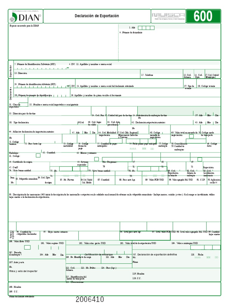 Formulario 600 2014 | PDF | Arancel | aduana