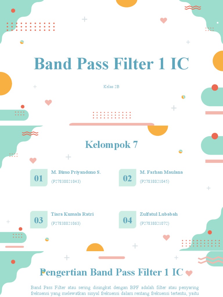 BAND PASS FILTER DESIGN PARAMETERS | PDF