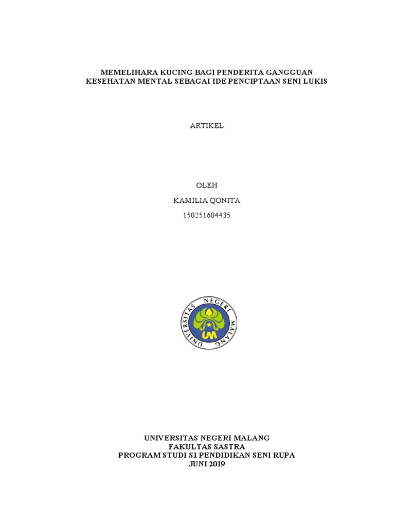 Artikel | PDF | Pengembangan Diri | Kesehatan Holistik