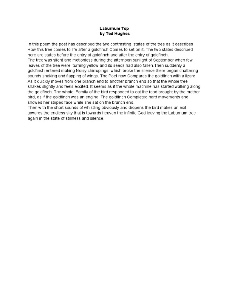 Laburnum Top Class 11 | PDF