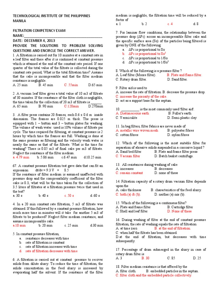 Filtration | PDF | Filtration | Chemistry
