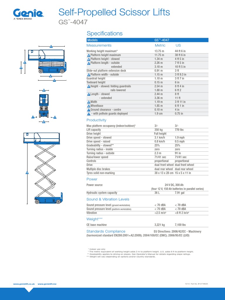 Genie gs4047 en | PDF | Wheeled Vehicles | Manufactured Goods