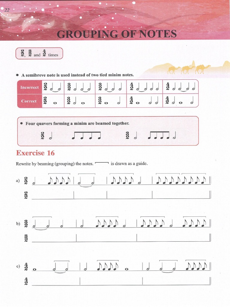 Grouping of Notes (Understanding Music Theory Grade 2) | PDF
