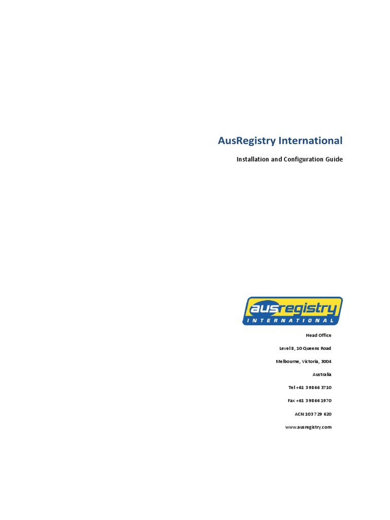 Appendix 2 - Installation and Configuration Guide | PDF | Windows Registry | Databases