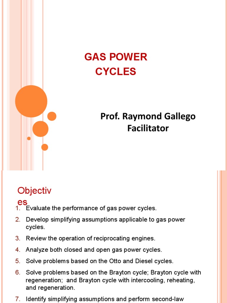 Gas Power Cycles | PDF | Internal Combustion Engine | Diesel Engine