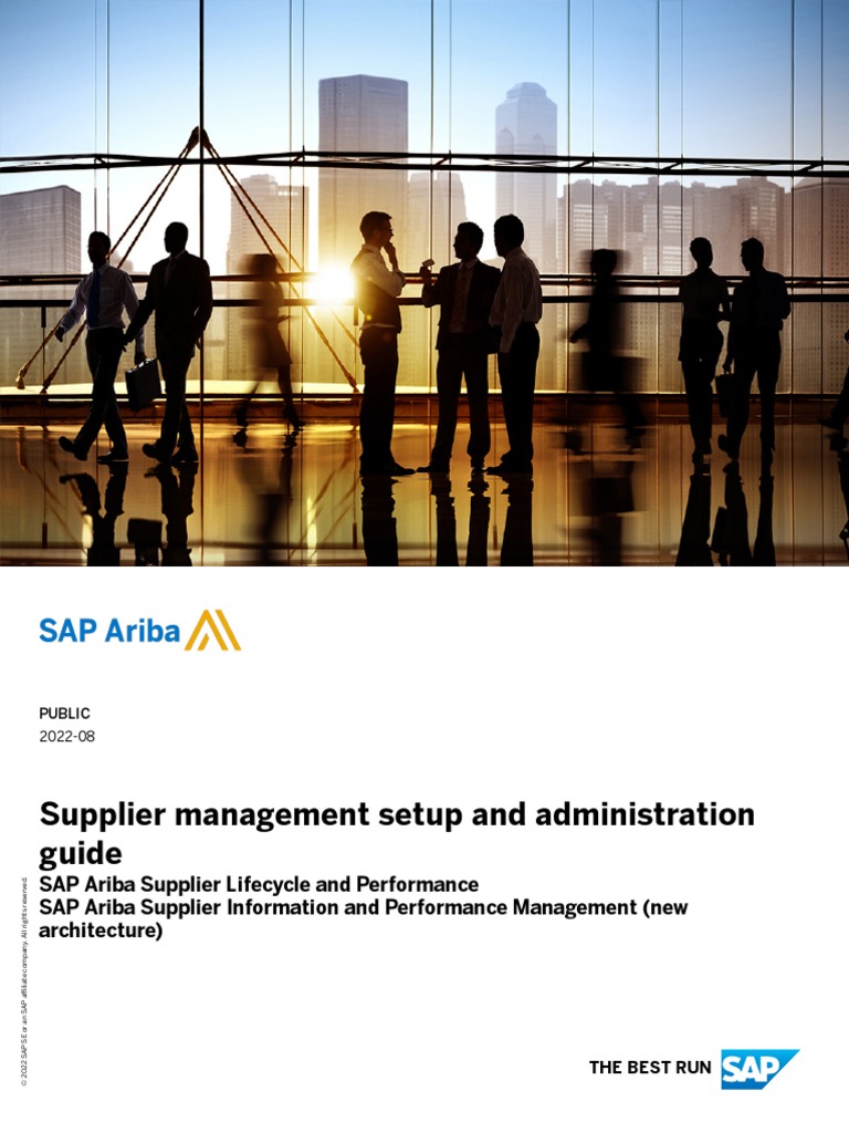 Ariba Supplier Management Setup and Administration Guide | PDF ...