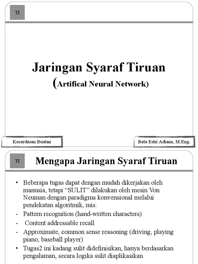 Uas 2 Jaringan Saraf Tiruan | PDF | Sains & Matematika | Teknologi & Rekayasa