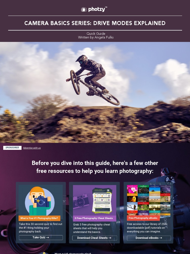 Camera+Basics Drive+Modes+Explained | PDF | Camera | Shutter (Photography)