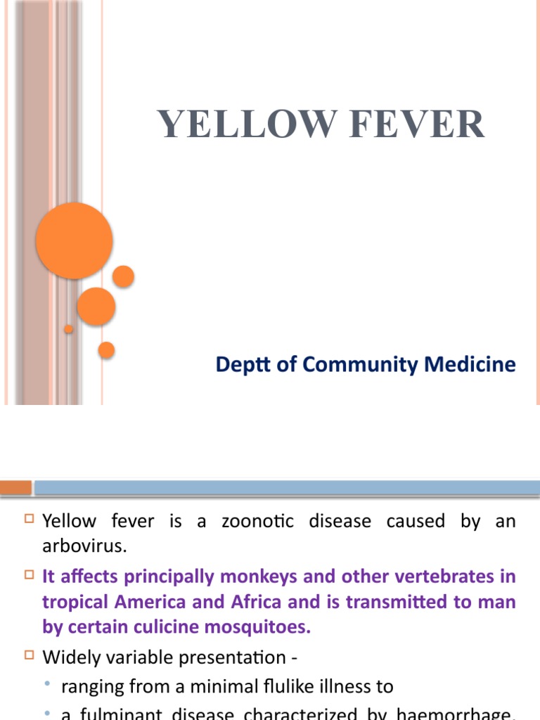 Yellow Fever | PDF | Yellow Fever | Virus