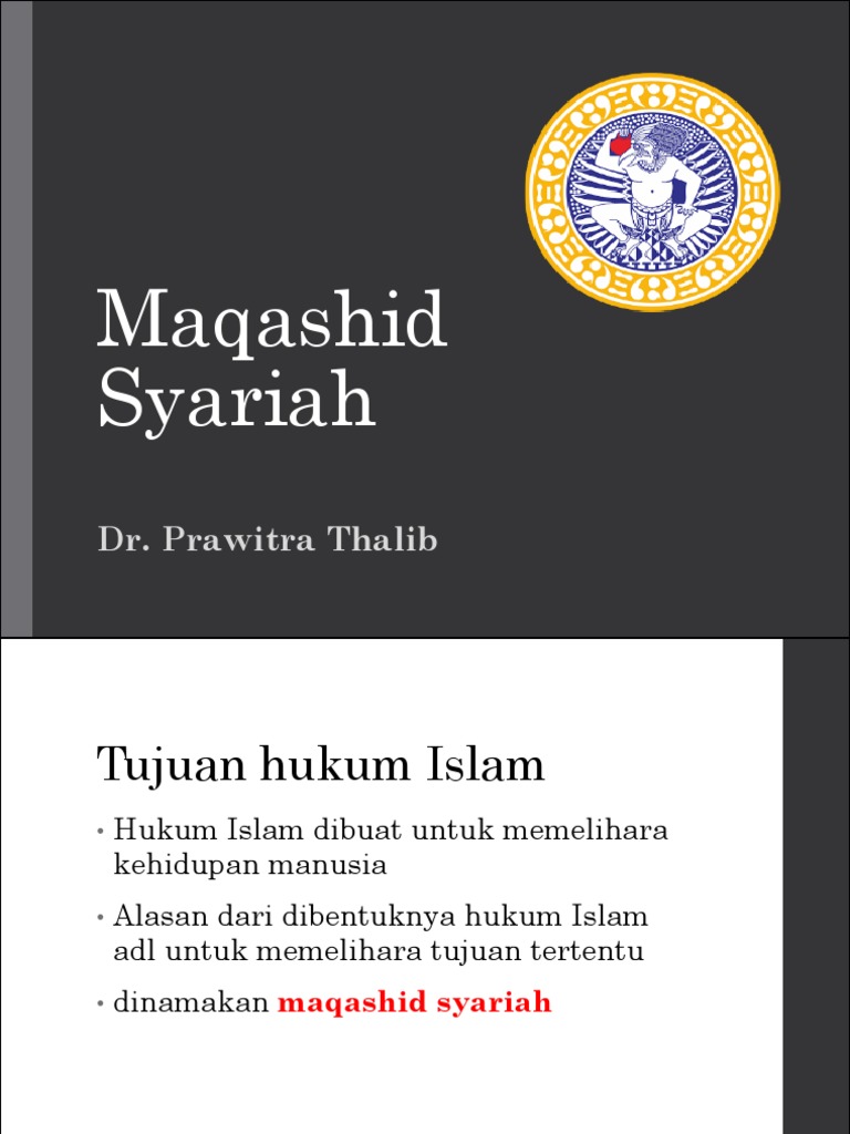 Maqashid Syariah: Tujuan dan Aplikasi Hukum Islam | PDF