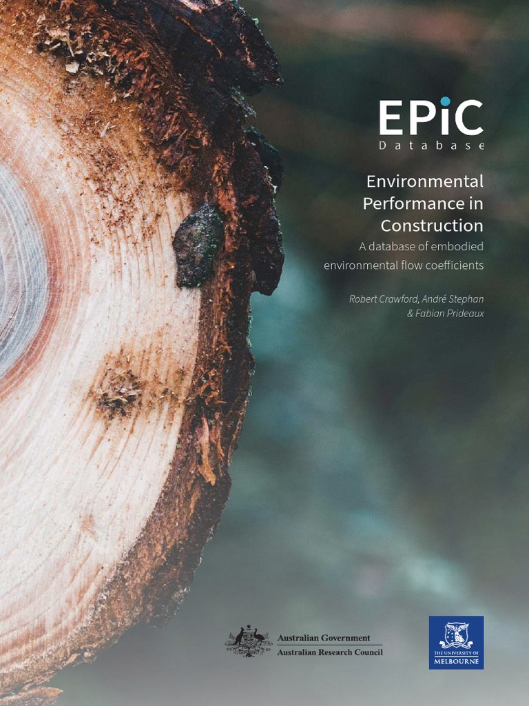 EPiC Database for Construction Pros | PDF | Life Cycle Assessment ...