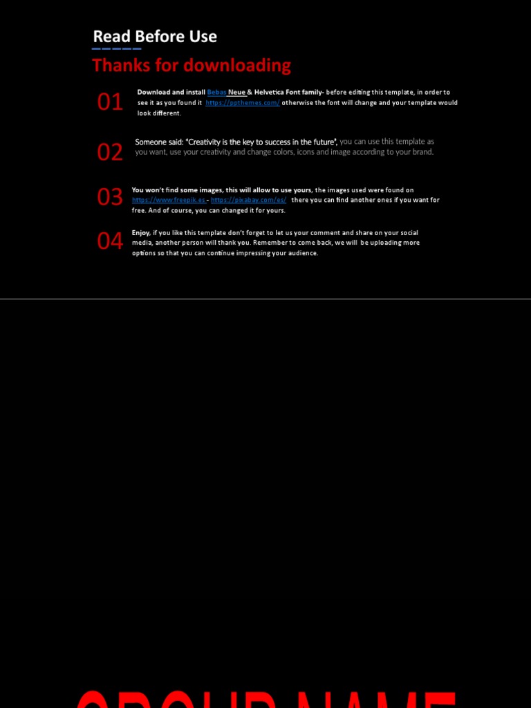 Free Netflix PowerPoint Template Pptheme | PDF | Design | Writing