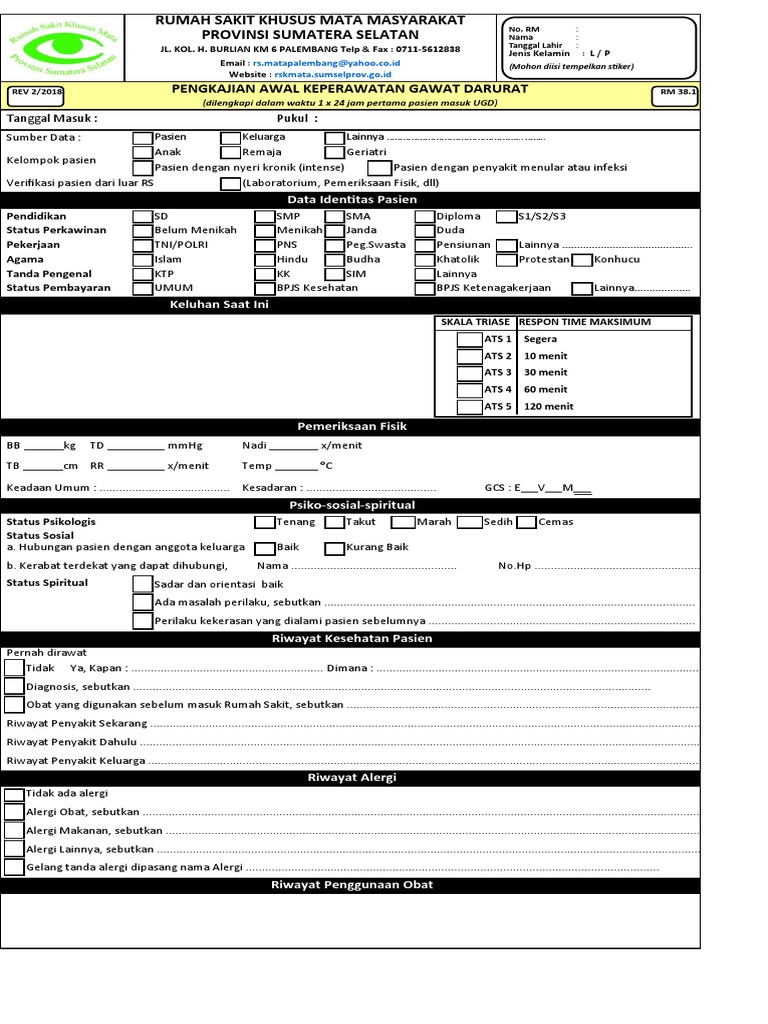 Pengkajian Pasien Ugd Pdf