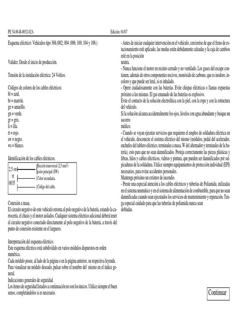 Esquema Electrico (OH 1518) | PDF | Relé | Sistema de freno antibloqueo