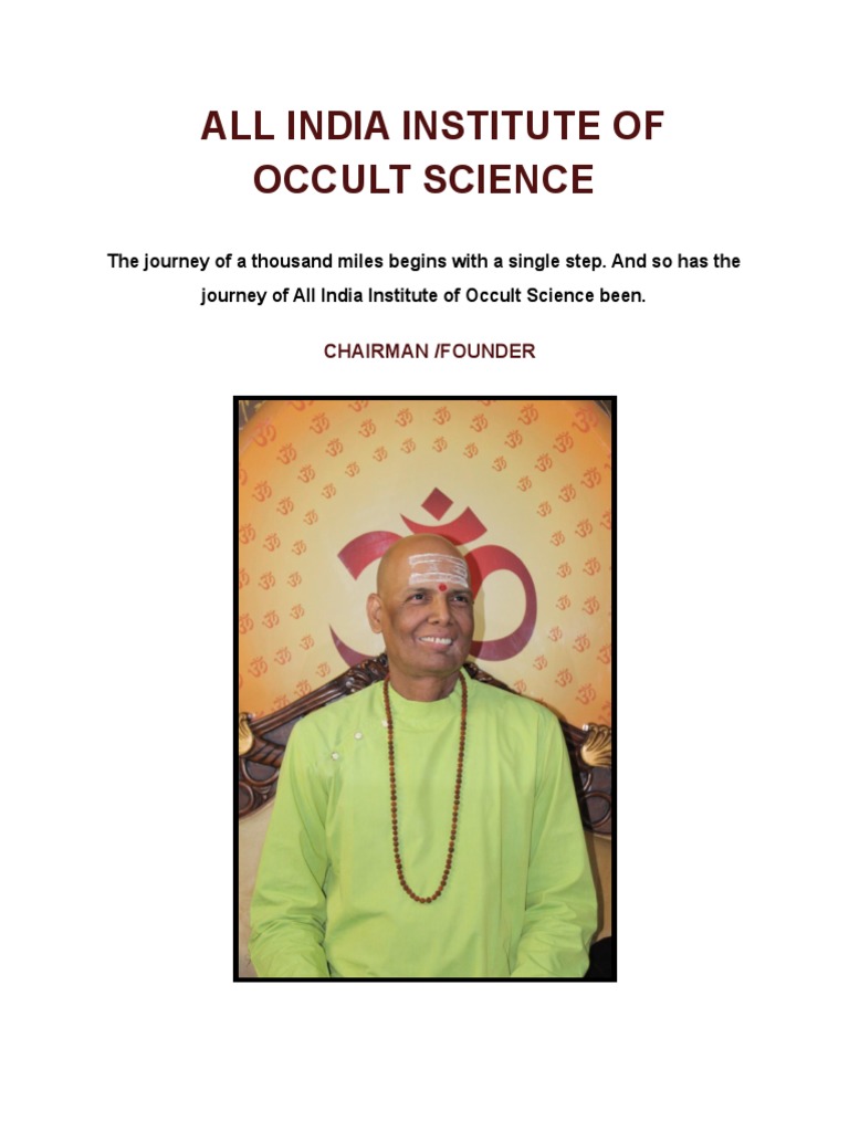All India Institute of Occult Science | PDF | Communication