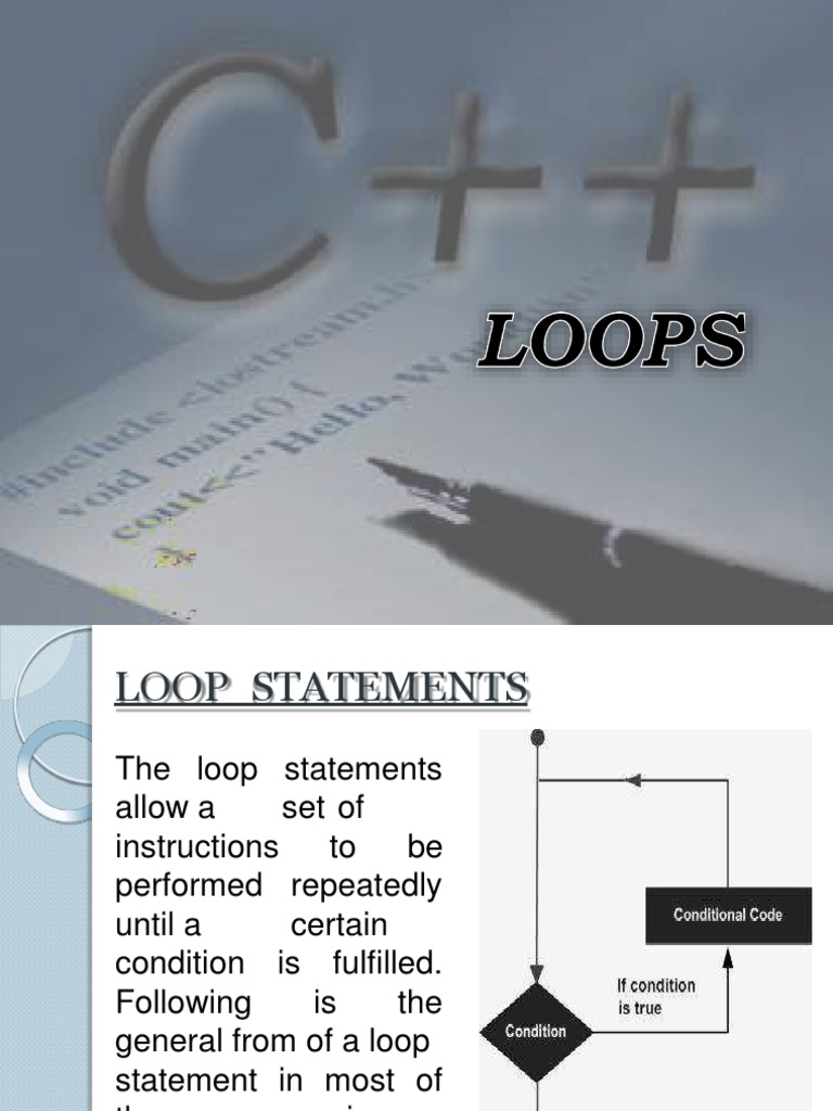 Loops | PDF Loops | PDF