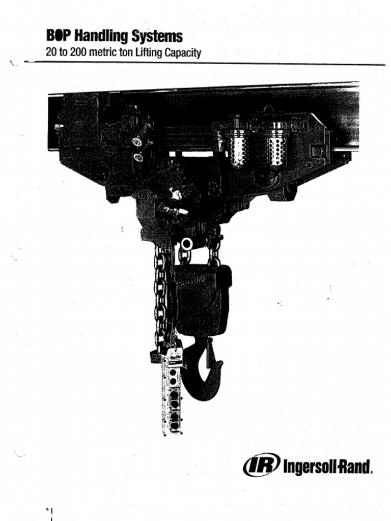 BOP Handling System 20 To 200 Metric Ton Lifting Capacity | PDF