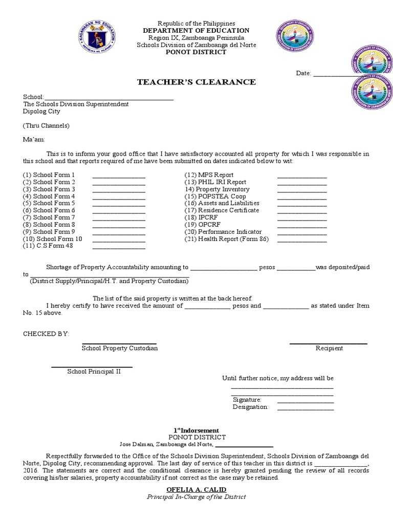Teachers Clearance 2022 | PDF | Government
