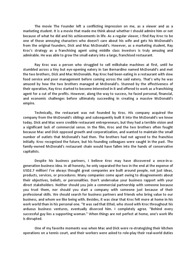 The Complex Legacy of Ray Kroc: Admiring the Marketing Genius While ...