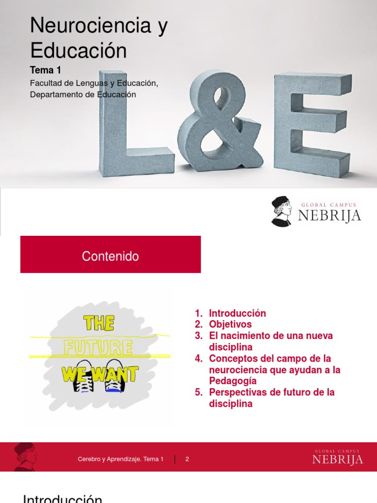 TEMA 1 - Neurociencia y Educación | PDF | Neurociencia | Aprendizaje