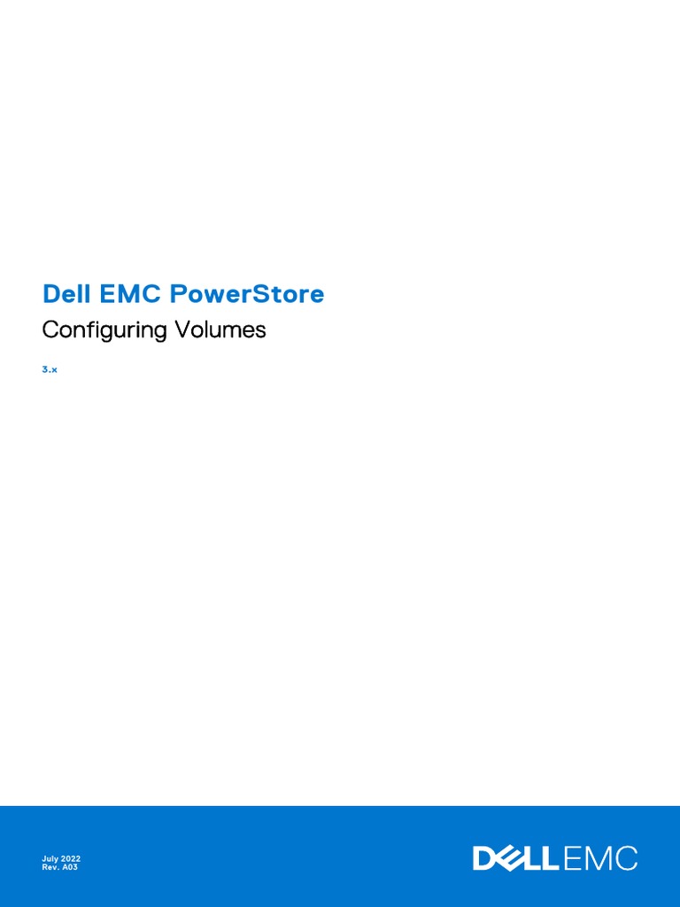 Powerstore - Configuring Volumes | PDF | Computer Data Storage | File ...