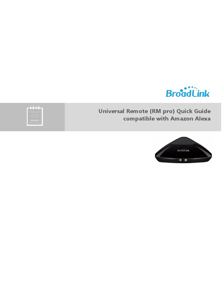Broadlink RM - Manual | PDF | Wi Fi | Set Top Box
