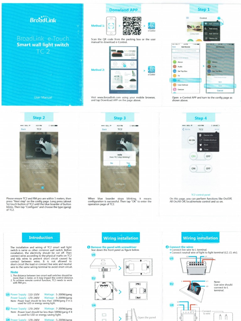 Broadlink TC2 - Manual | PDF