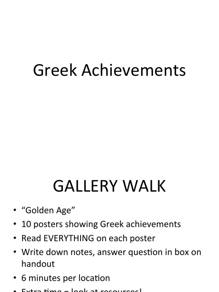 Greek Achievements | PDF | Ancient Greece | Greece