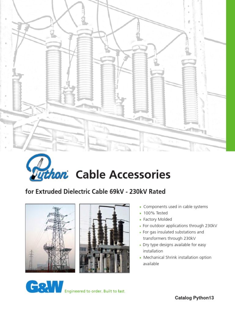 Cable Terminations Gis | PDF | Insulator (Electricity) | Electrical ...