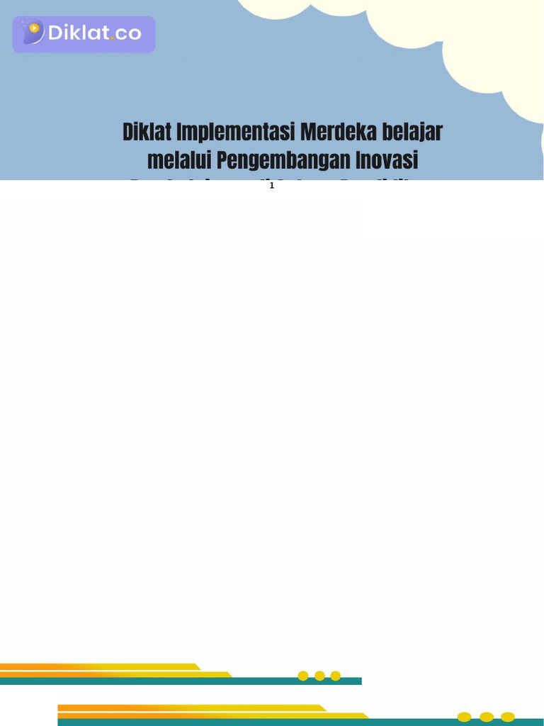 Contoh Laporan Kegiatan Diklat Implementasi Diklat | PDF