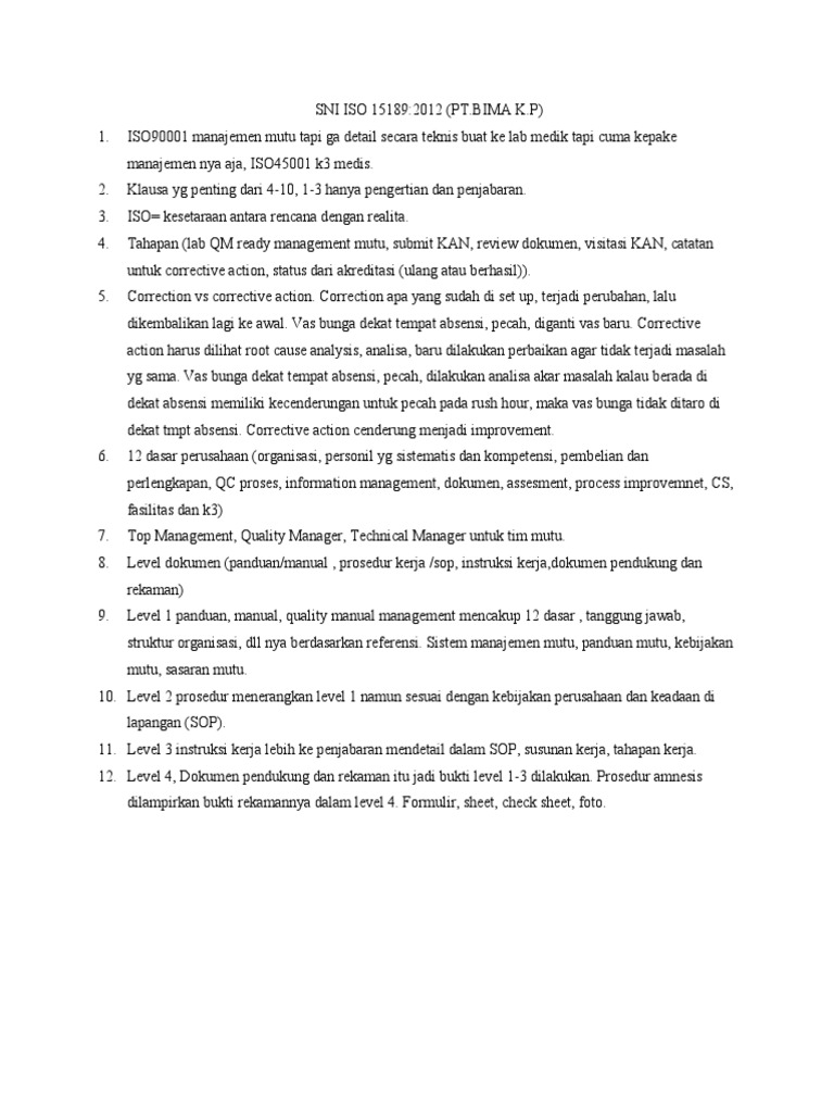 MOM Training ISO 151892012 | PDF