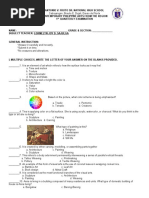 CPAR 4th Quarter Exam | PDF | Composition (Visual Arts) | Aesthetics
